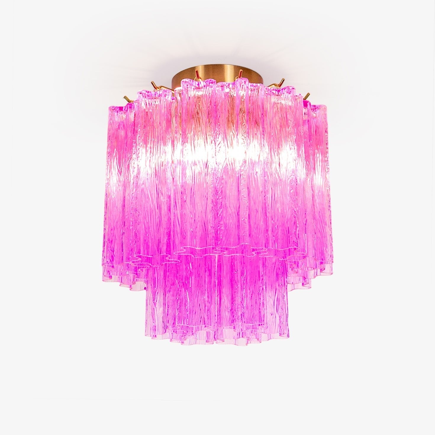 Fiora Rose Red Glass Ceiling Lamp – Acoji